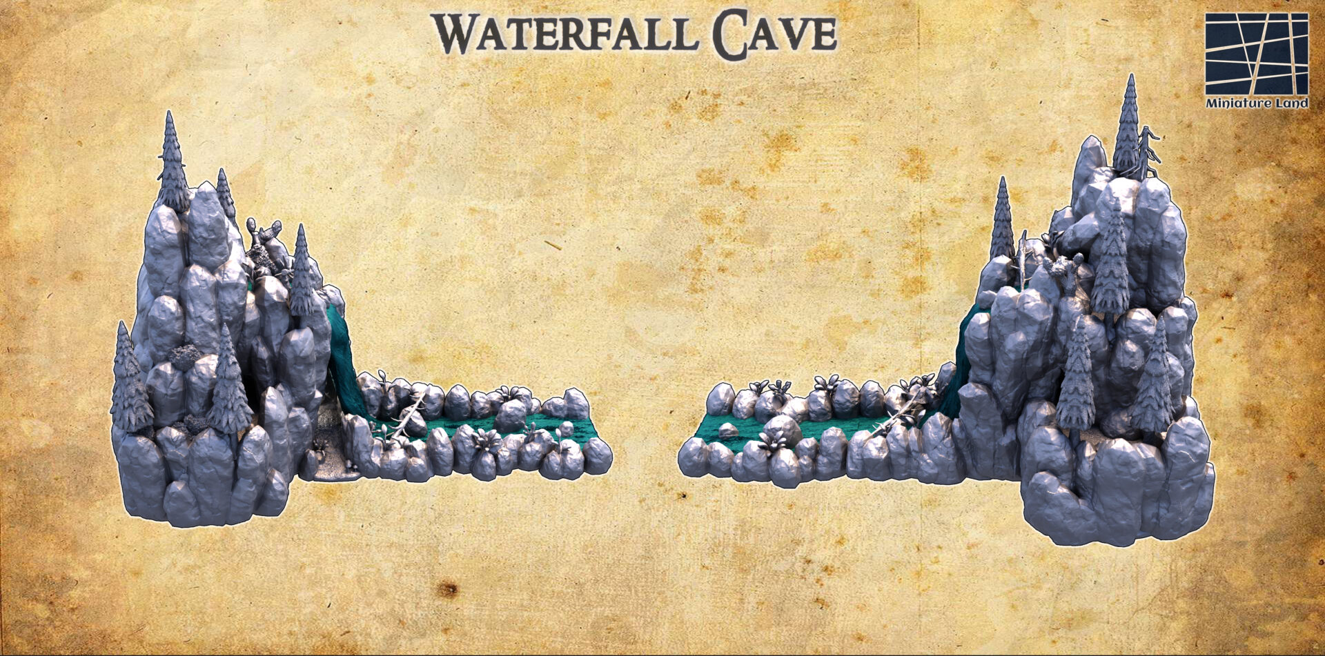 Waterfall Cave - Miniature Land